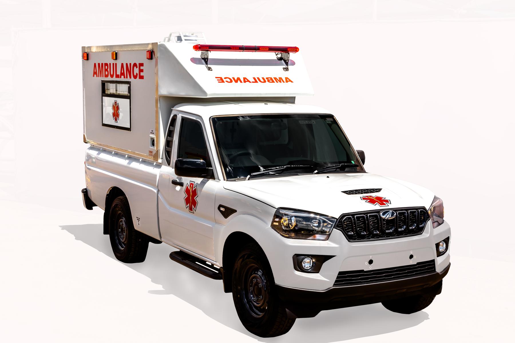 Mahindra introduces affordable Mahindra Pik Up Ambulance - Khulekani On ...